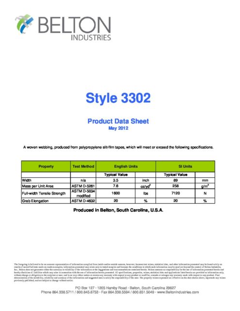 Beltech 3302 - Belton Industries